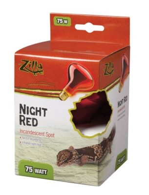 Zilla Night Red Basking Spot Bulb 75W Reptile Terrarium Lamp Light | eBay