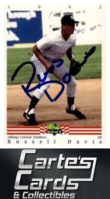 Russell Davis 1992 Classic Best #115 Yankees TTM/IP Signed Autographed ...