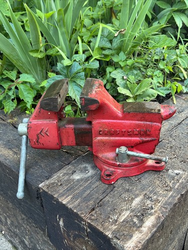 Red Craftsman 506-51801 Bench Vise 3-1/2" Jaws USA | eBay