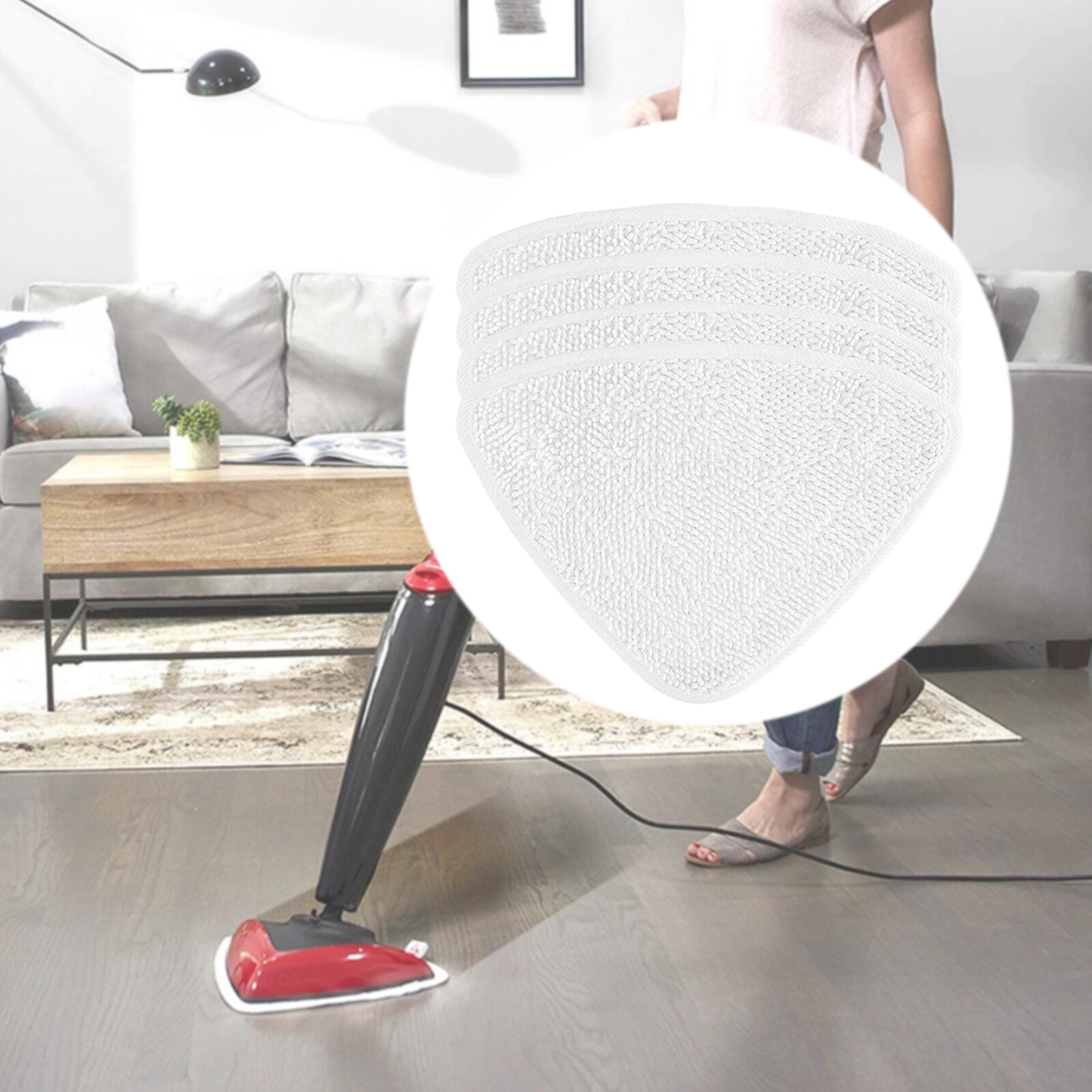 4PACK Microfiber Pad For Vileda Steam Cleaner 100 Hot Spray Mop ...