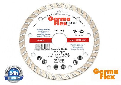 125mm 5 inch Diamond Cutting Blade Disc Bricks Granite Ceramic Concrete ...