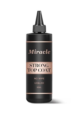Miracle No Wipe Crystal Shiny Top Coat Refill Gel Top Coat 2oz | eBay