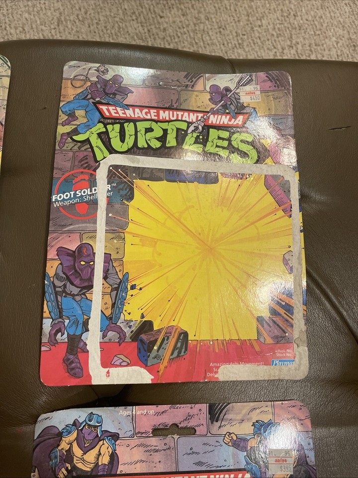 Vtg Playmates 1988 TMNT Ninja Turtles 10-back Cardback Lot Of 4 Uncut ...