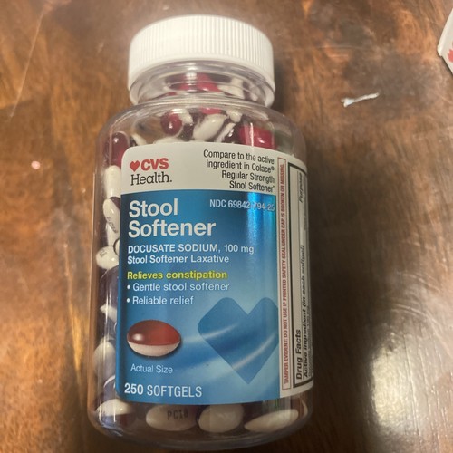 CVS Regular Strength Stool Softener, Docusate Sodium 100 mg, softgels ...