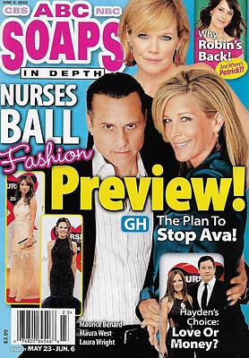 ABC Soaps In Depth Magazine June 6 2016 Maurice Benard Laura Wright ...