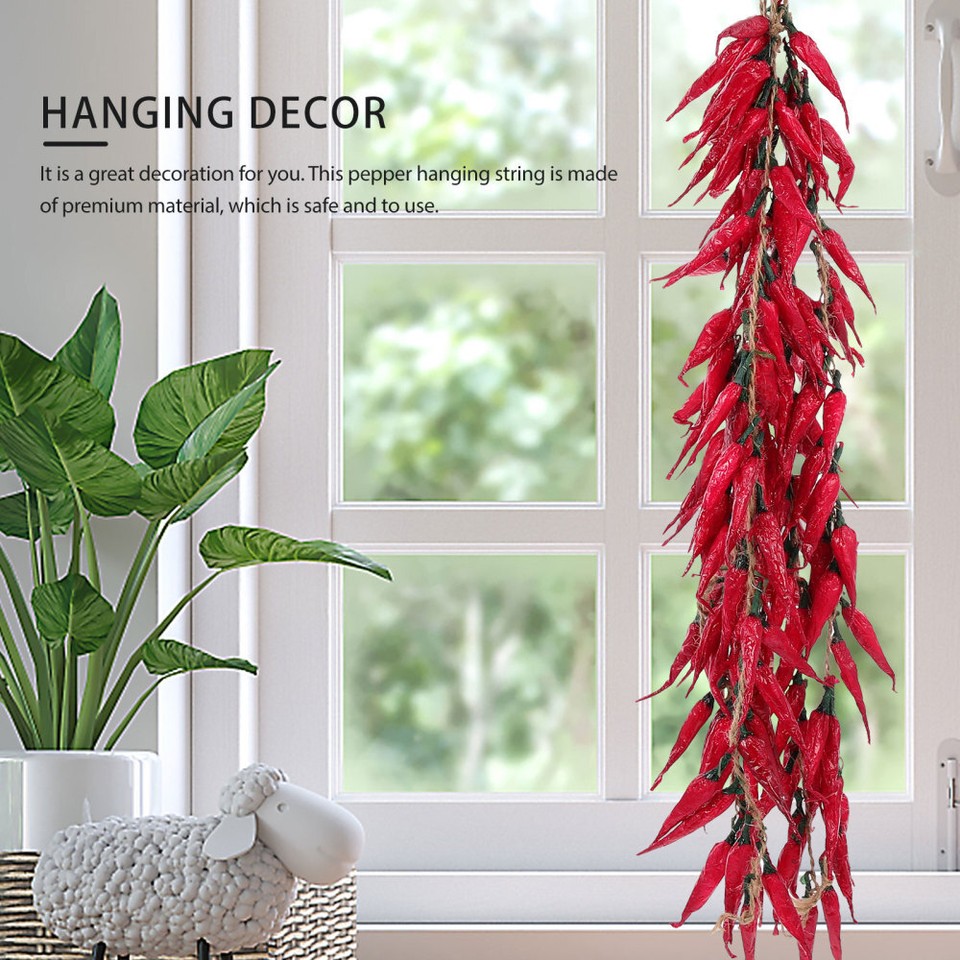 5 Pcs Red Peppers Decor Simulation Chili Model Decoration Extra Color ...