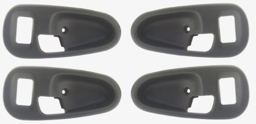 4 pcs Set of = Inside Door Handles Trim Bezel Gray for Mitsubishi ...
