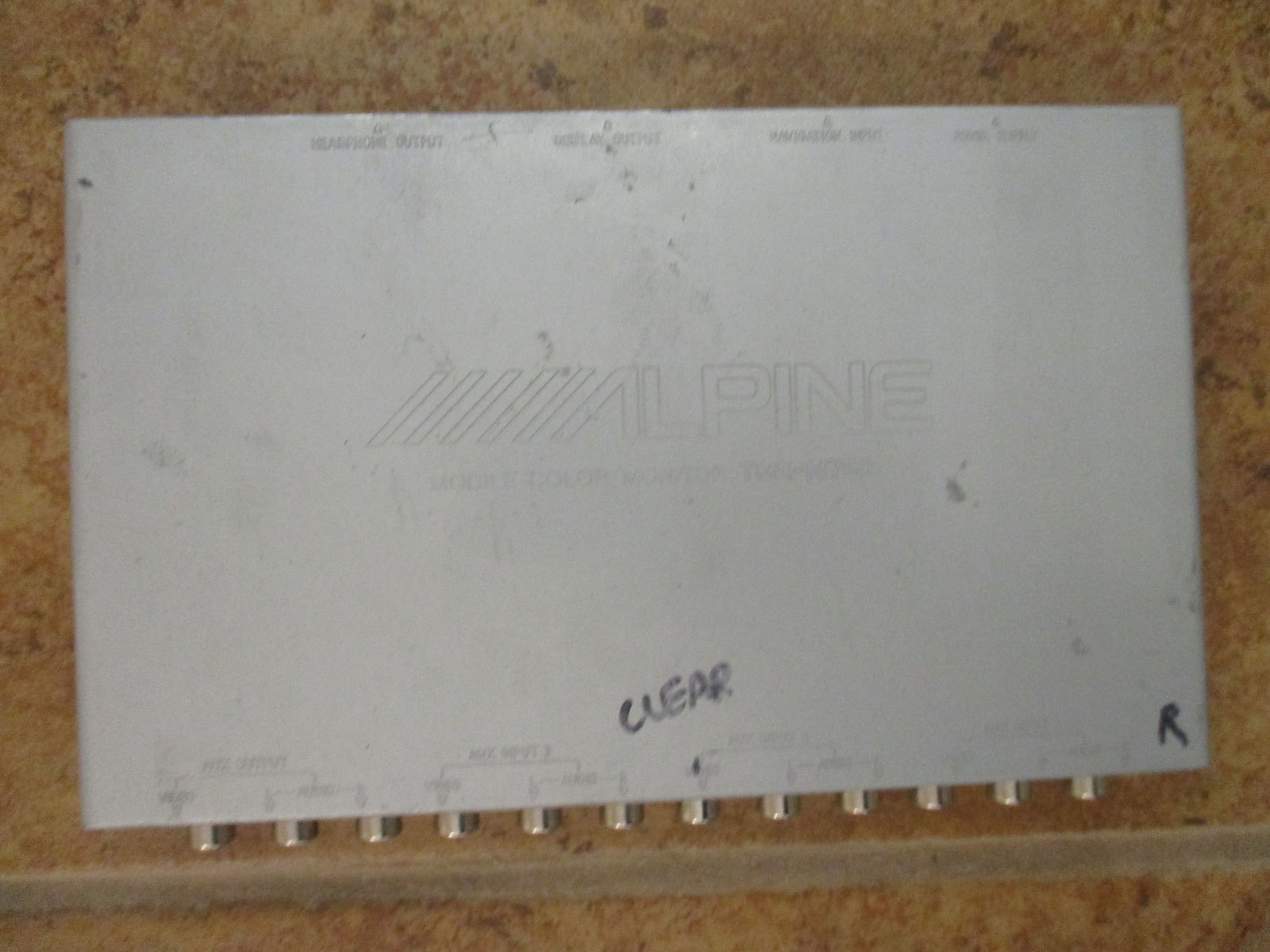 Alpine TME-M760 6.5 Wide Color LCD Monitor Controller Brain Module Unit ...