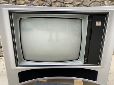 Vintage ZENITH Television Mod *Retro TV MODERN MCM CURVED WHEELS 60'S ...