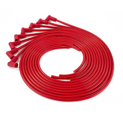 High Performance 8.5mm Red Universal Ignition Wires 90° Plug Boots ...