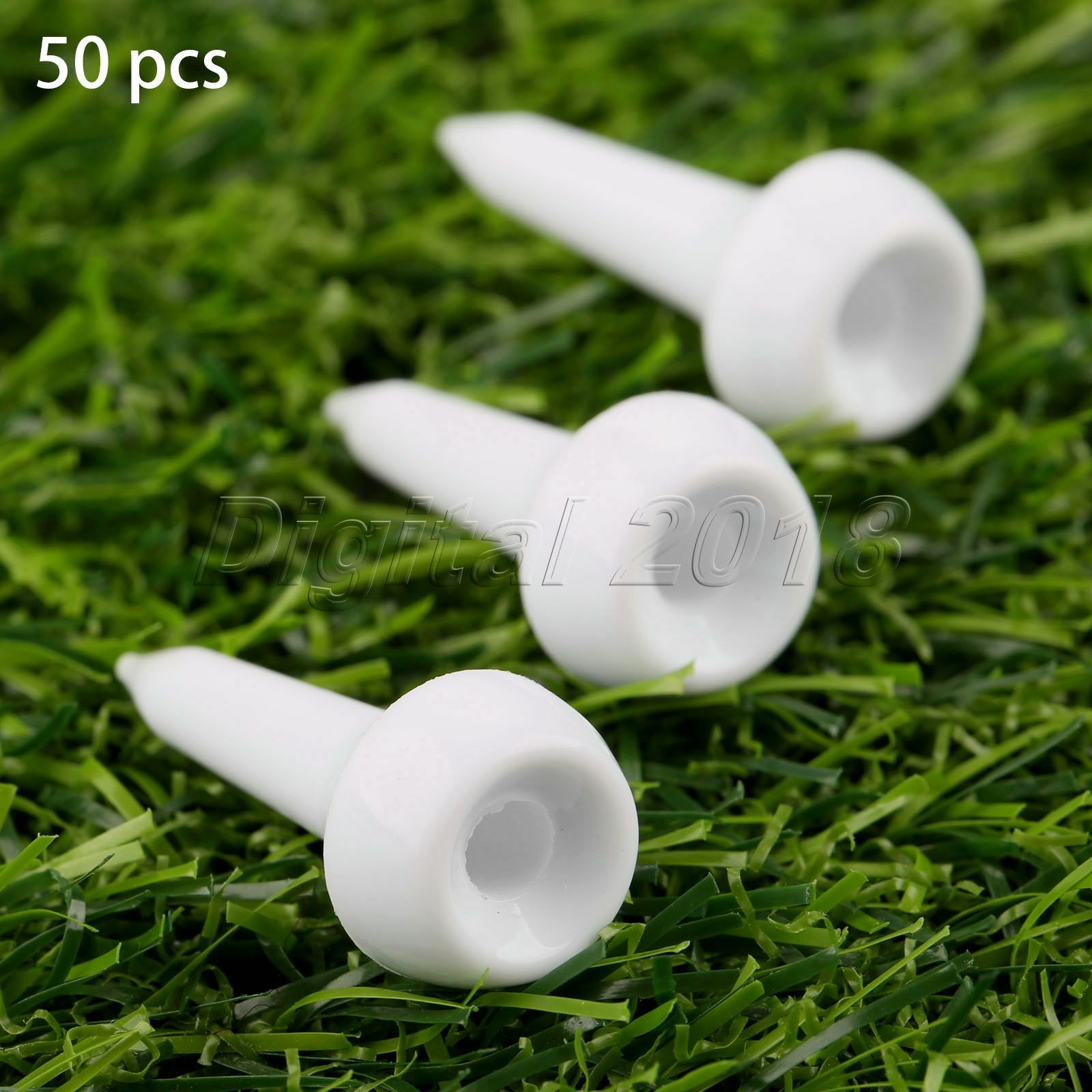White Plastic Golf Tee System Professional Training Golf Tees Length ...