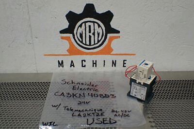 Schneider Electric CA3KN40BD3 Contactor 24V & LA2KT2E 24-48V AC/DC Time ...