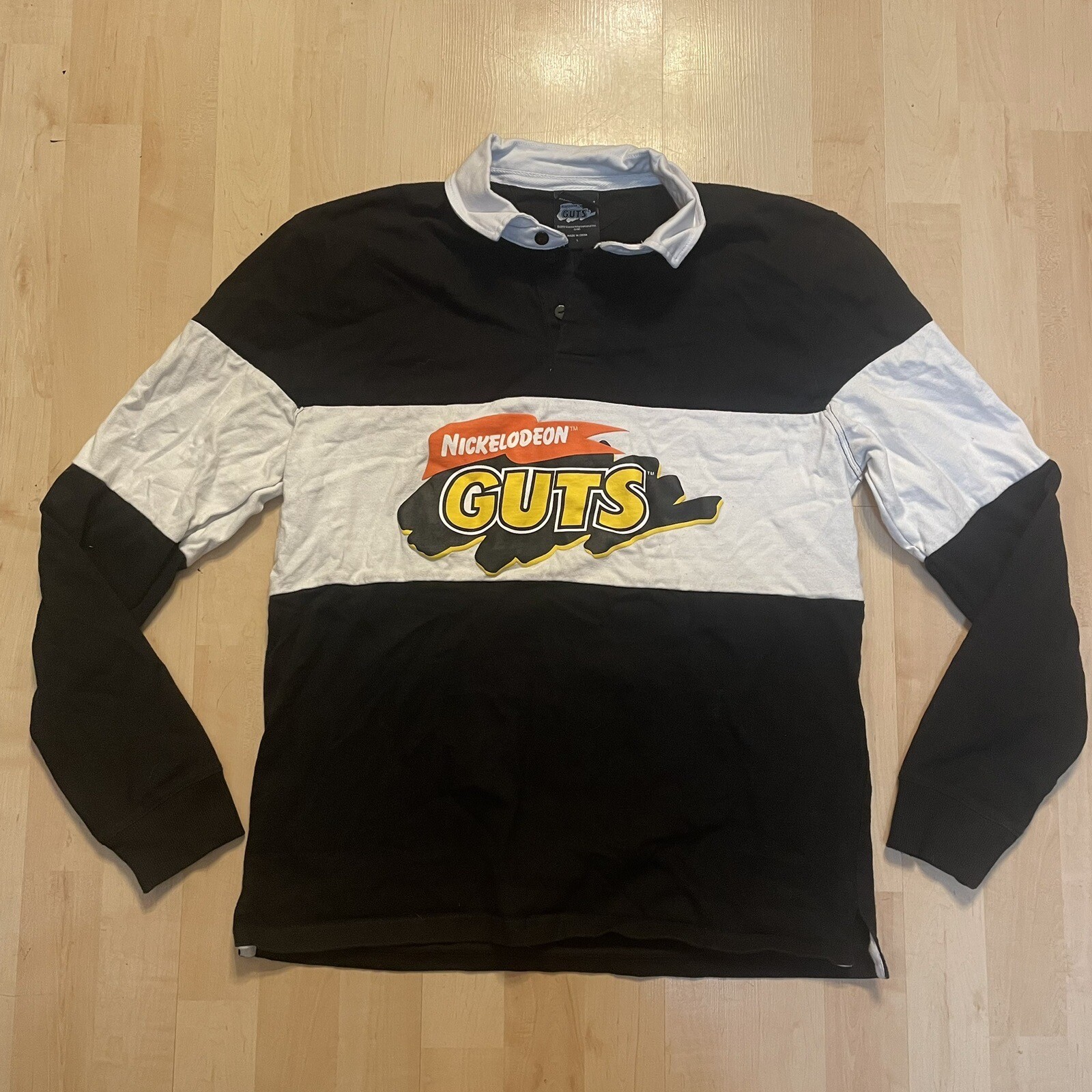 DUMBGOOD Nickelodeon Guts Rugby Polo Long Sleeve Shir… - Gem