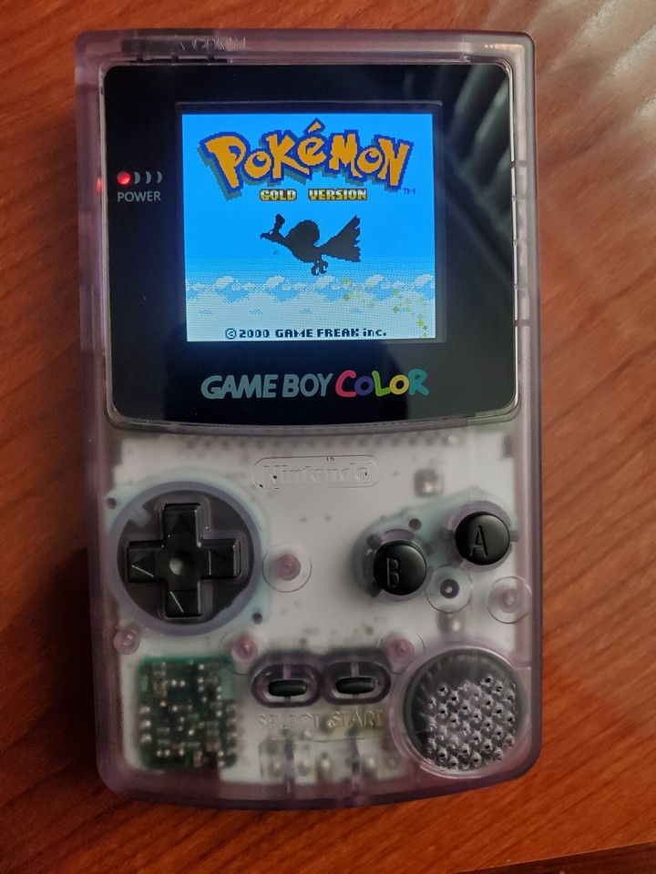 Nintendo Game Boy Color Handheld System - Atomic Purple IPS SCREEN MOD ...