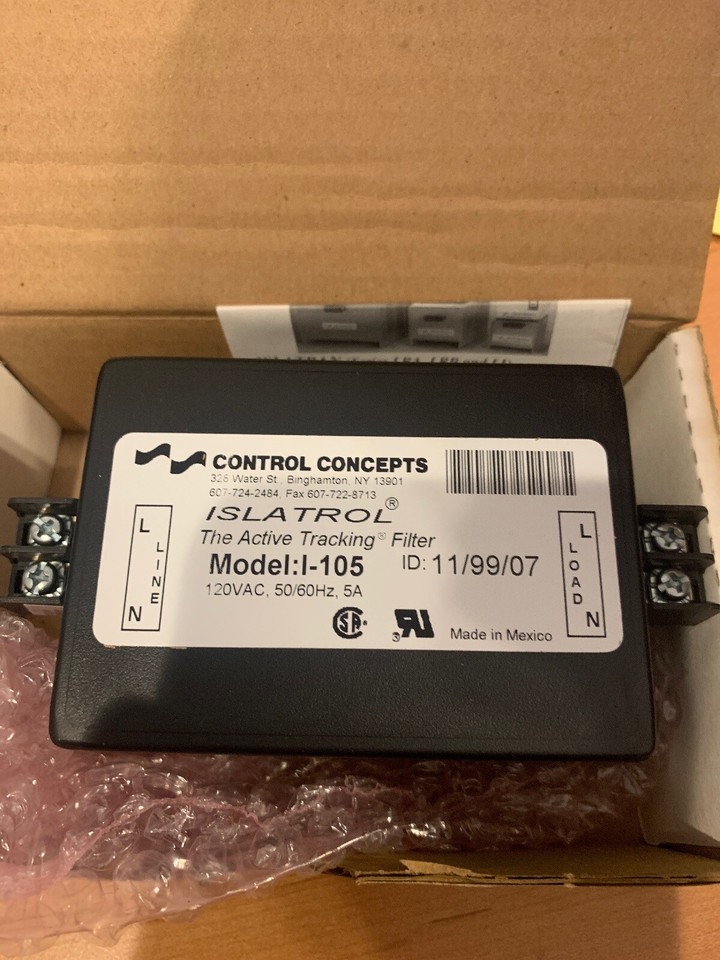 CONTROL CONCEPTS ISLATROL MODEL I-105 120VAC 5A | eBay