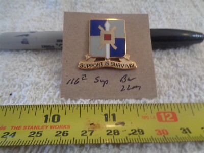 116th Support Battalion 22M Unit Crest, DI, DUI (DRAW#13) | eBay