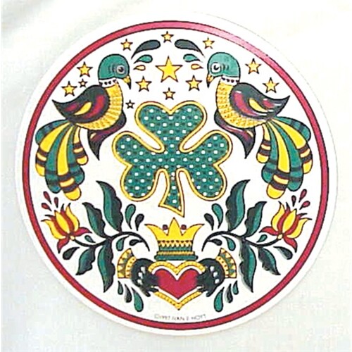 8" Double Irish Conestoga Hex Sign design by Hexologist Ivan Hoyt USA ...