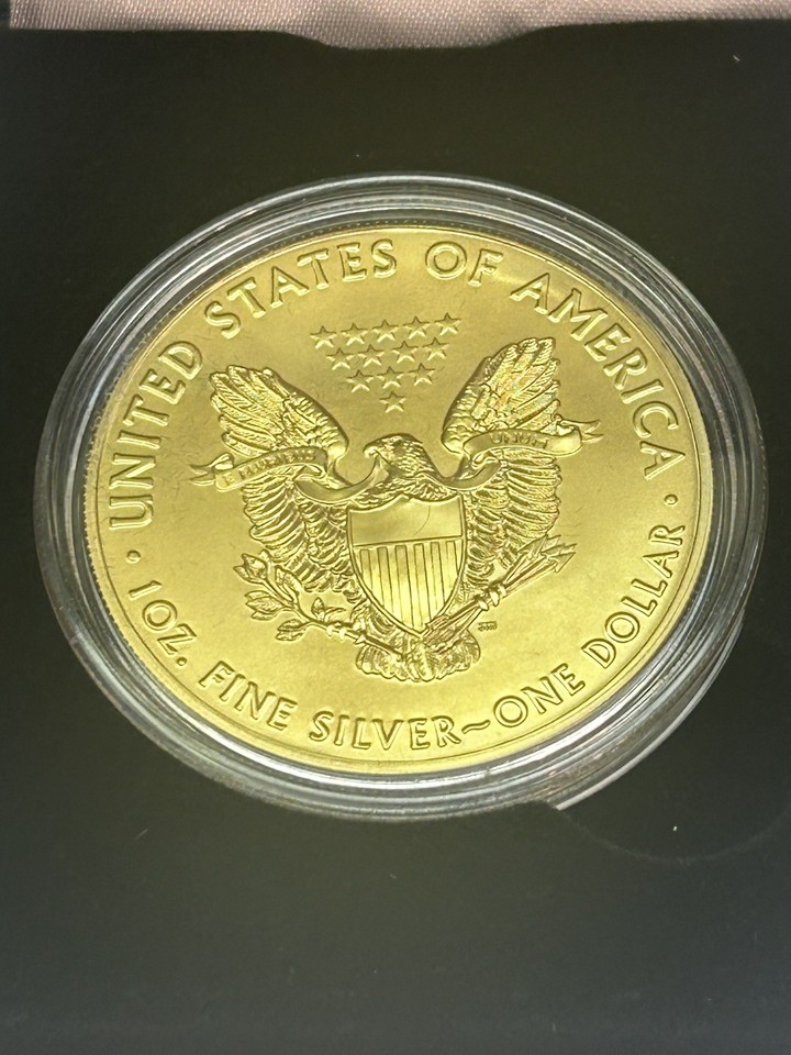 2017 American Eagle Silver Coin Freedom Ruthenium Flag Limited Edition ...