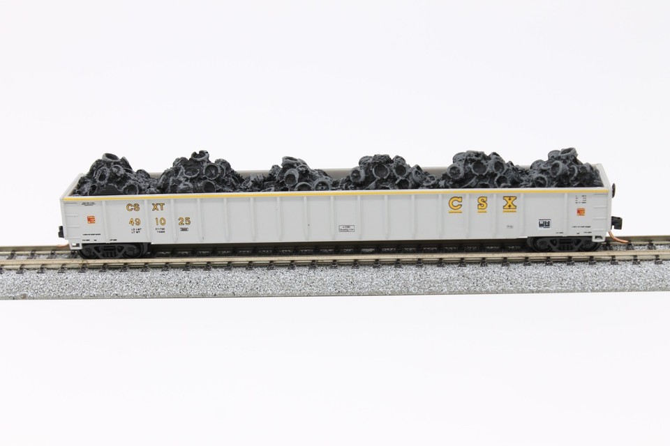 N Scale LBF 68' Mill Gondola w/ Tire Load CSX Transportation CSXT ...
