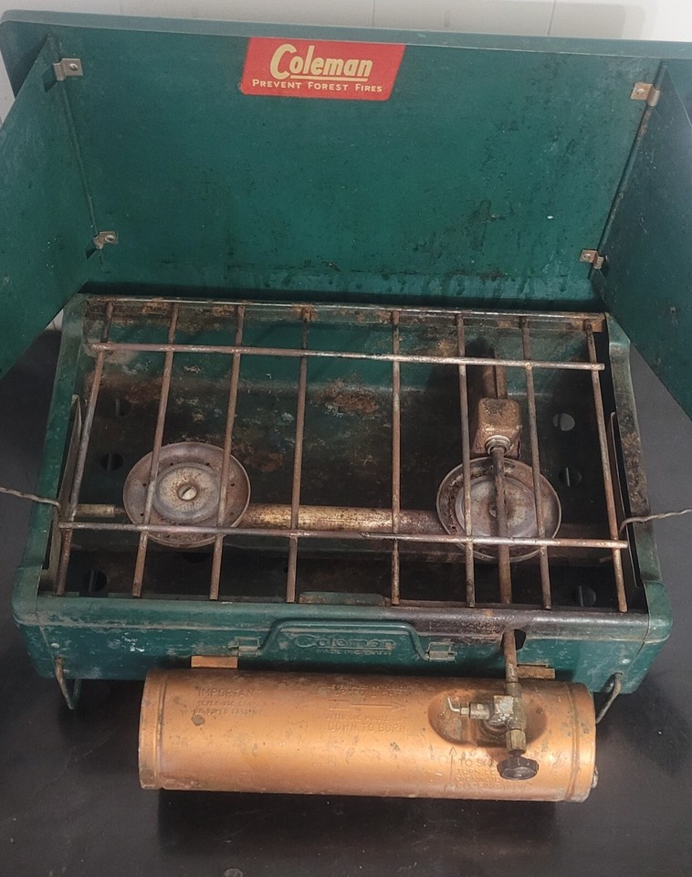 Vintage Coleman Canada Camp Stove "Prevent Forest Fires" 4M ? 50s | eBay
