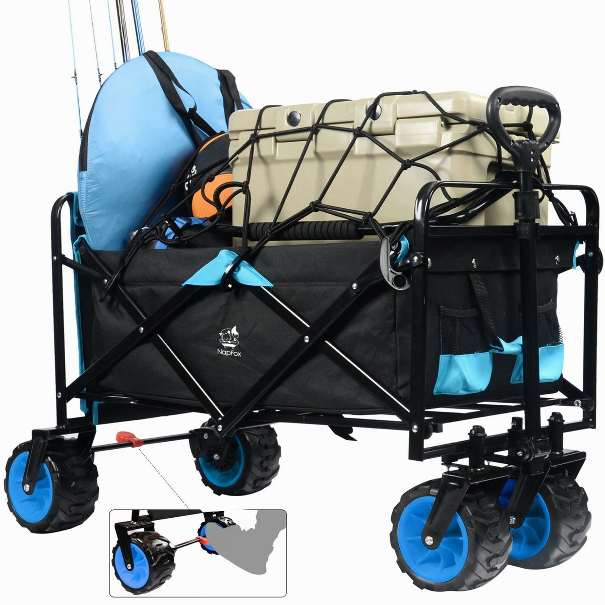 All Terrain Beach Cart Mac Sports All Terrain Folding Wagon - 300 Lb ...