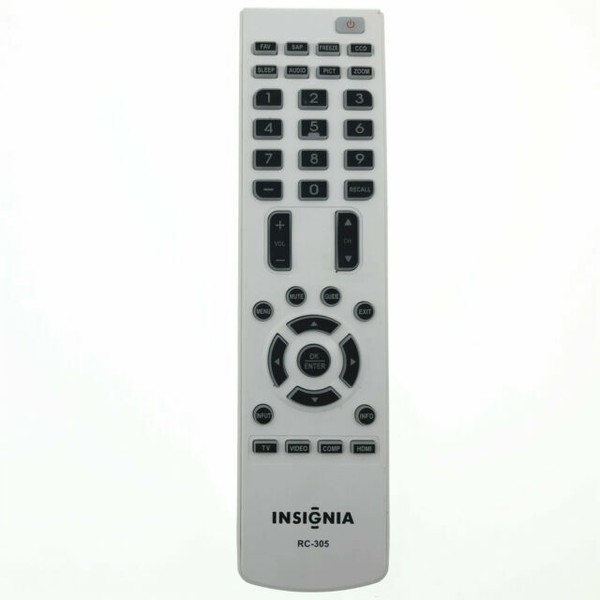 Original Insignia Rc-305 TV Remote Control Ns-l19w1q-10a Nsl19w1q10a ...