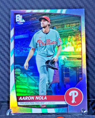 Aaron Nola 2023 Topps Big League RAINBOW FOIL #244 - Phillies | eBay