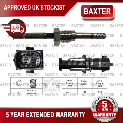 Baxter Exhaust Gas Temperature Sensor Fits Vauxhall Vectra Zafira Astra ...