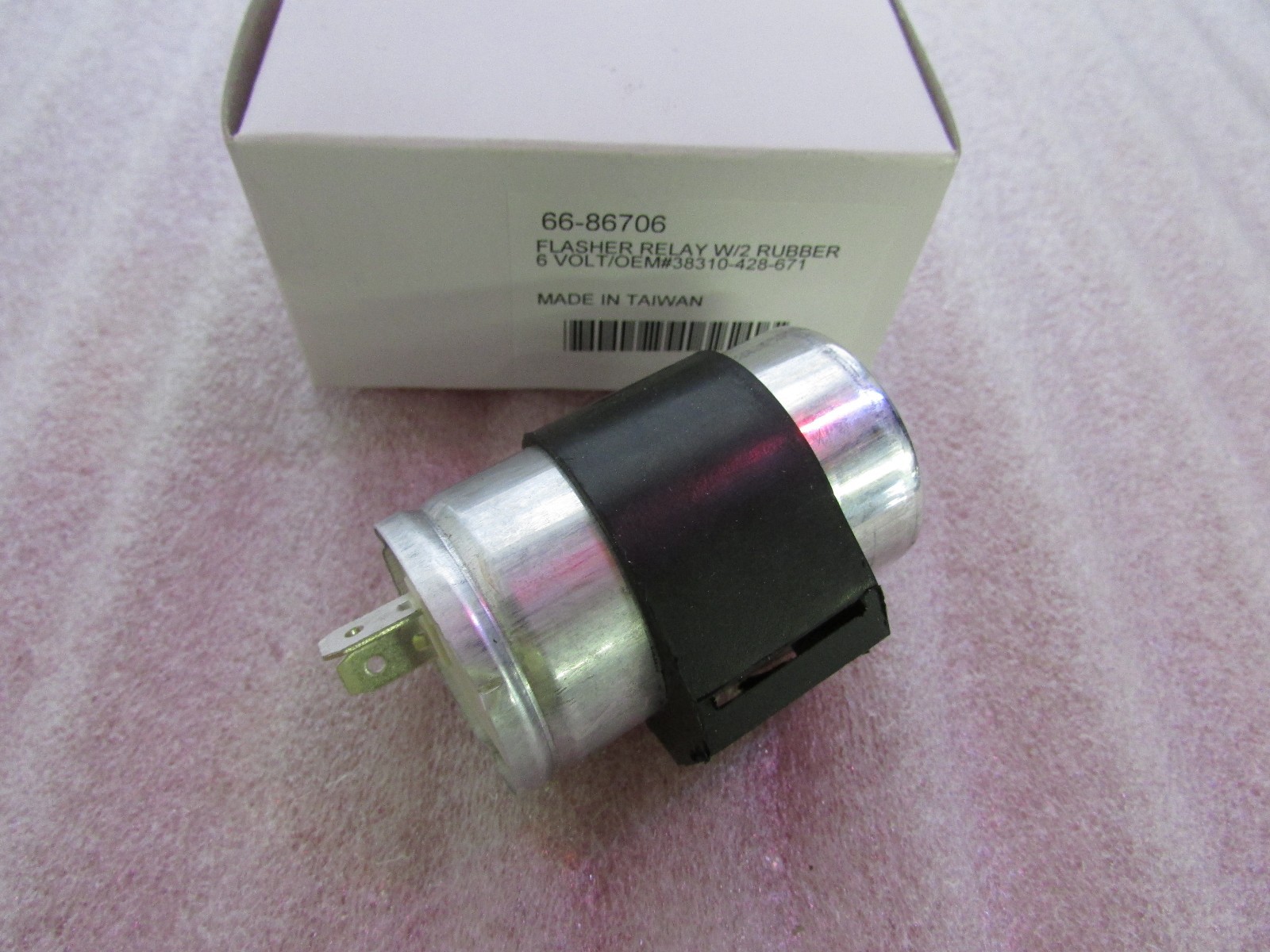 4137122 EMGO 66-86706 6 Volt Round Honda Style 2 Prong Flasher Unit for ...