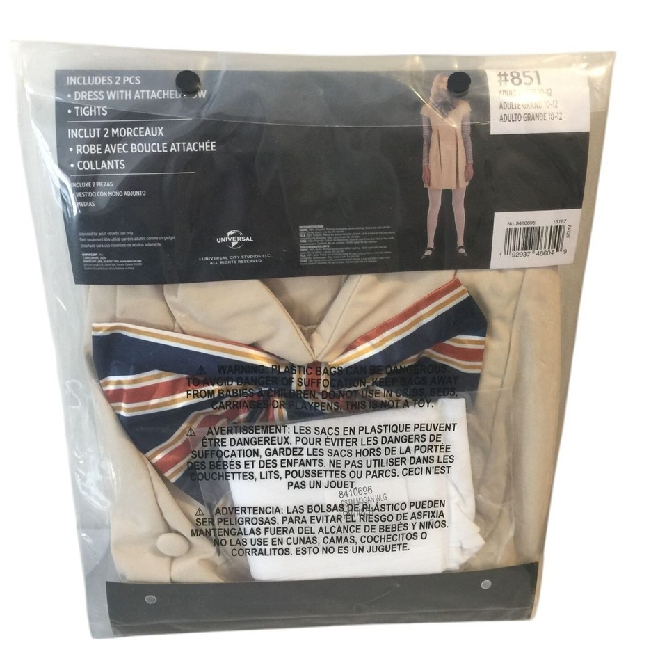 Universal Studios THIS IS M3GAN Adult Large 10-12 Costume Dress with ...