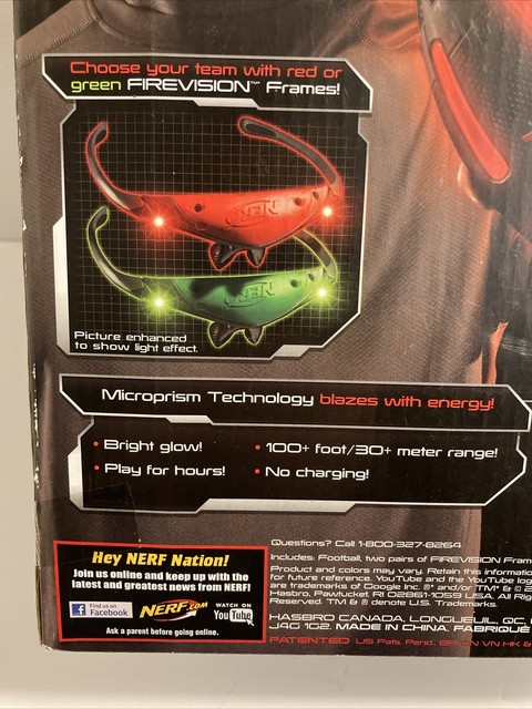 NERF Firevision Sports Football With 2 Two Frames 653569774419 for sale ...