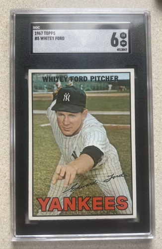1967 Topps #5 WHITEY FORD - HOF - New York Yankees! 6 Time World ...