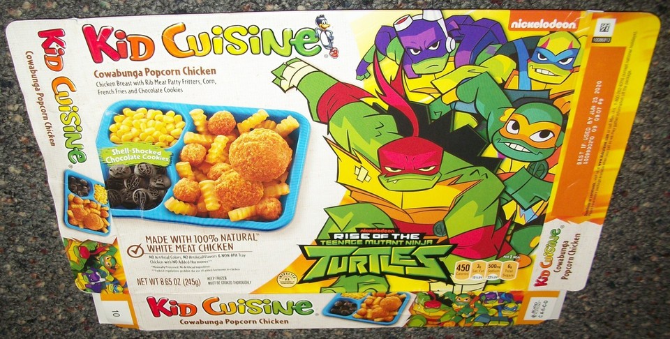 VINTAGE 2018 KID CUISINE DINNER RISE OF THE TEENAGE MUTANT NINJA ...