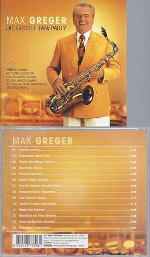 CD--MAX GREGER -- --- DIE GROSSE TANZPARTY | eBay