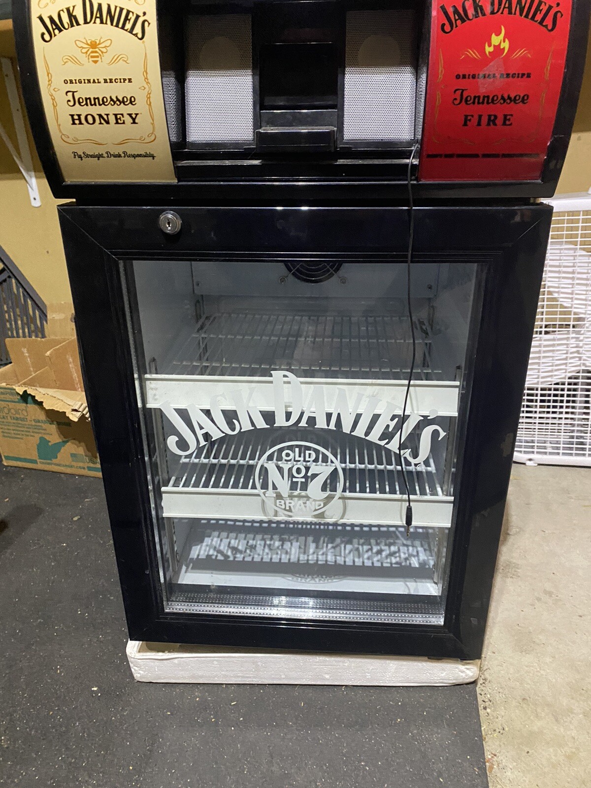 Jack Daniel’s Tennessee Honey/Fire Fridge | eBay
