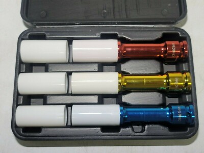 Esco 3pc Extended Non-Marring Lug Nut Wheel Impact Socket Set 17,19 ...