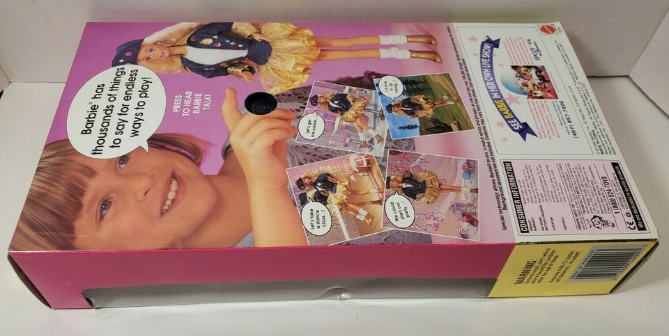 NEW 1994 Vintage Barbie "Super Talk" Talking Doll Mattel #12290 NOT ...