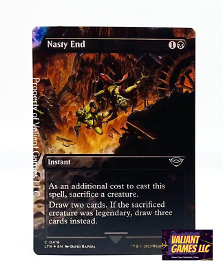 MTG Lord of the Rings Nasty End #0416 Common Foil Borderless | eBay