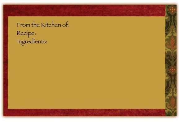 Palm Tree Recipe Cards Pack of 24 "Patterned Palms" - 61469 | eBay