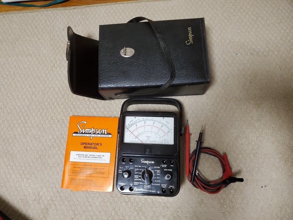 Vintage Simpson 260 Series 7 Analog Multimeter Volt-Ohm-Multimeter.Read ...