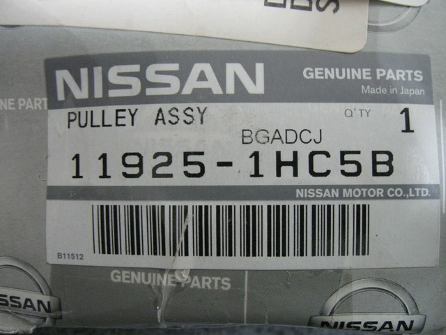 Genuine Nissan Pulley Idler 11925-1hc5b for sale online | eBay