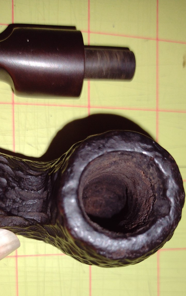 Vintage Burl Wood Tobacco Smoking pipe Etched Grain | eBay