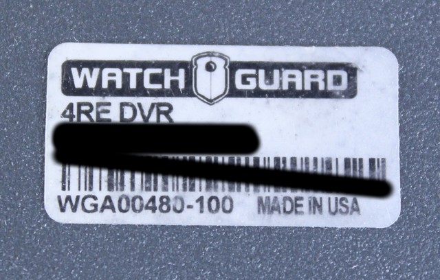 Watch Guard 4re-dvr Video Camera System Police Dash Cam WatchGuard W ...