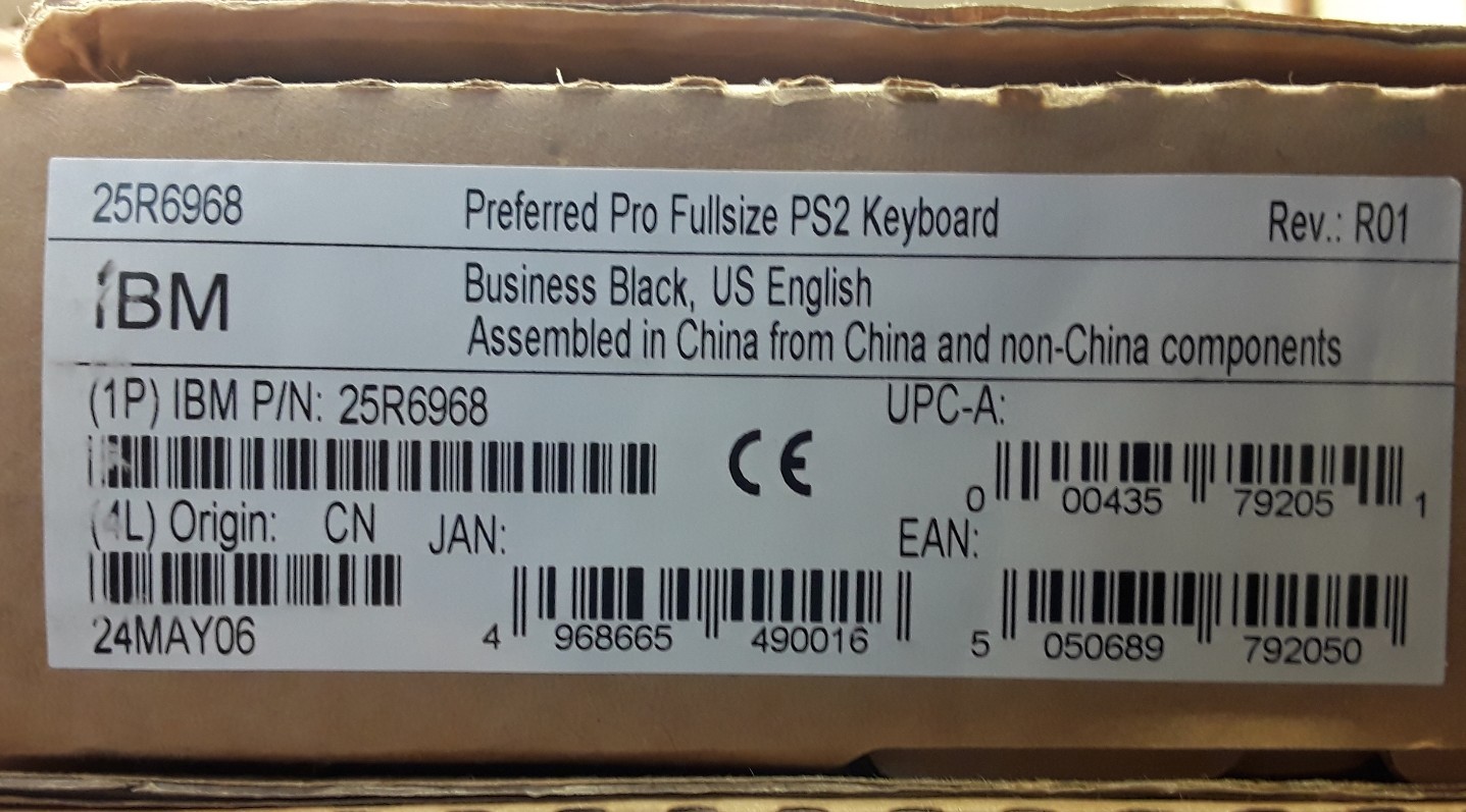 IBM PREFERRED PRO FULLSIZE PS2 KEYBOARD, 25R6968 | eBay