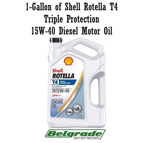 Shell Rotella T4 Triple Protection 15W-40 Diesel Motor Oil 1 Gallon | eBay