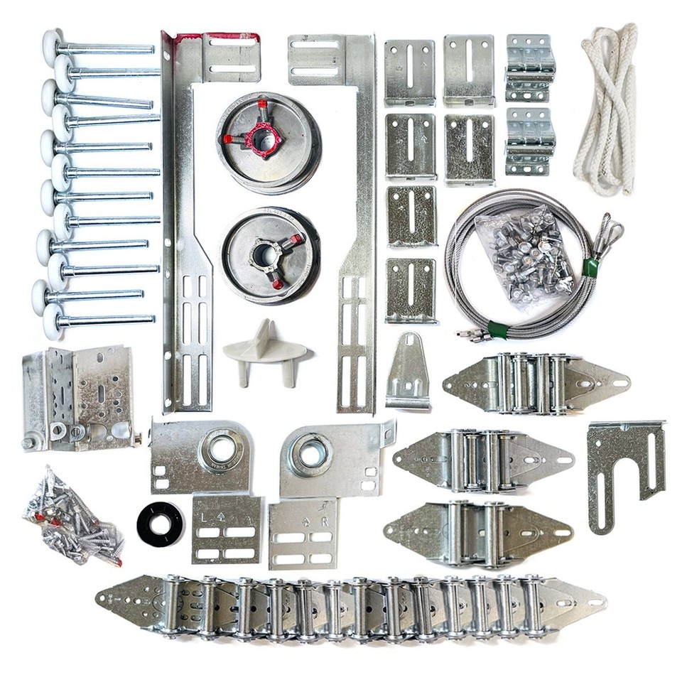 Complete Garage Door Hardware Kit – Rollers, Hinges & Brackets (Torsion ...