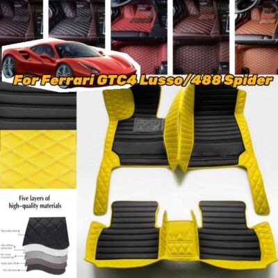 Auto Carpets Fit Ferrari GTC4 Lusso 488 Spider Car Floor Mats 3D Liners ...