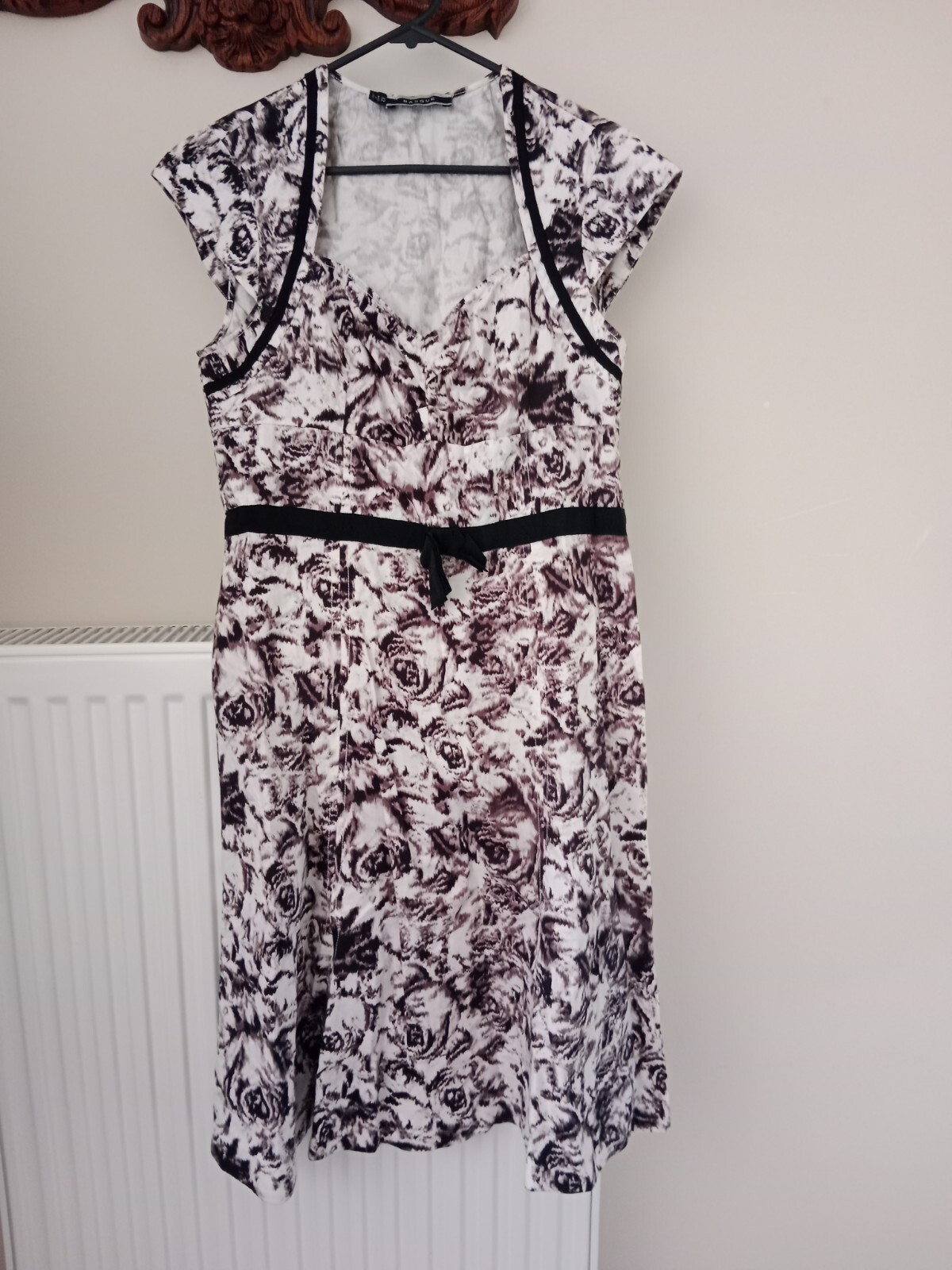 Vintage Basque Sweetheart Dress with Cap Sleeves 12 | eBay