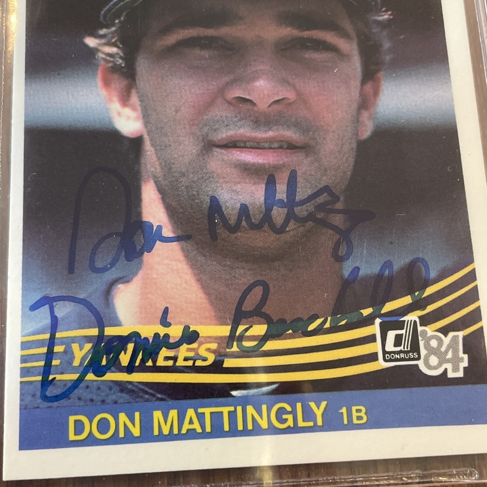 1984 Donruss Don Mattingly Beckett Authentic 10 GRADE Auto #248 DONNIE ...