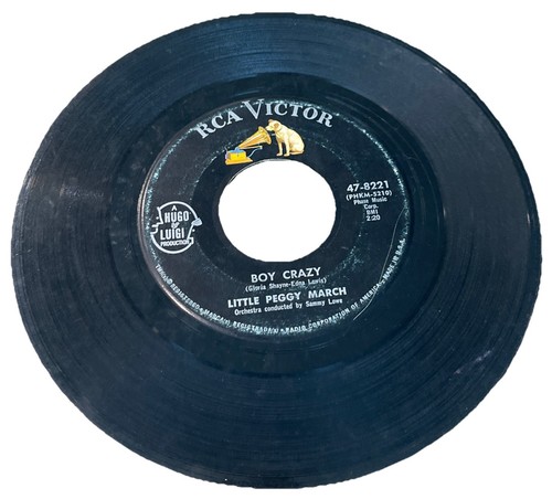Little Peggy March 45 Hello Heartache, Goodbye Love Boy Crazy RCA 47 ...